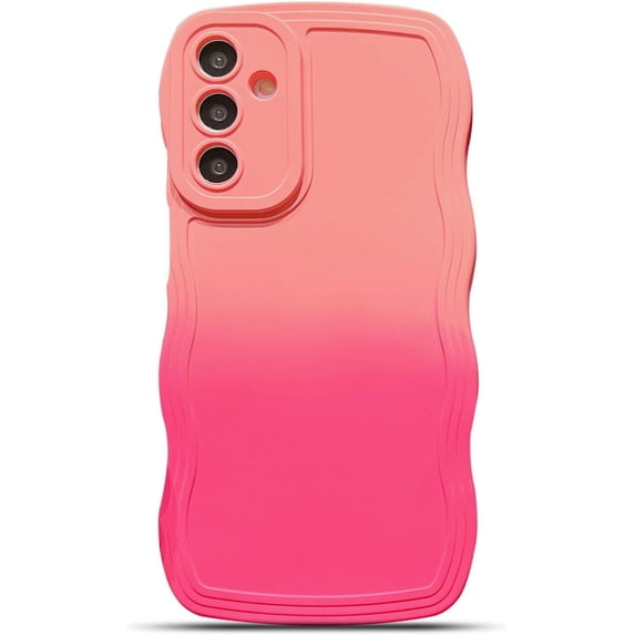 Compatible with Samsung Galaxy A54 5G Case,Cute Gradient Color Curly ...