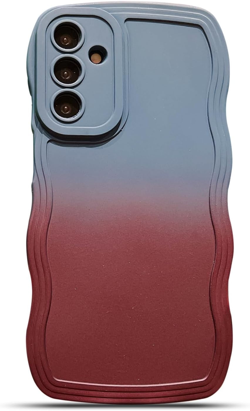 Compatible with Samsung Galaxy A54 5G Case,Cute Gradient Color Curly ...