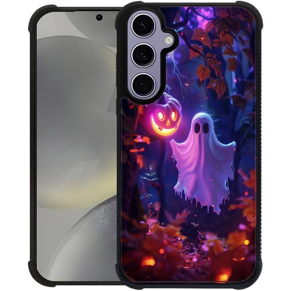 Compatible with Samsung Galaxy S21 Plus Case,Halloween Pumpkin Ghost ...