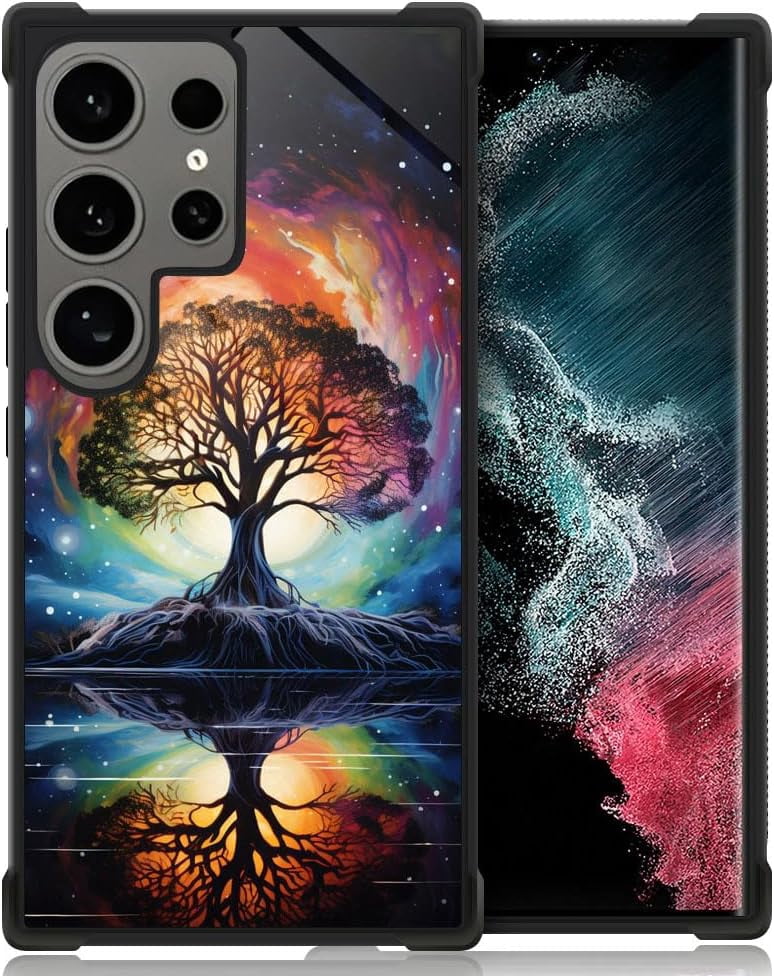 Compatible with Samsung Galaxy S23 Ultra Case,Colorful Tree of Life ...