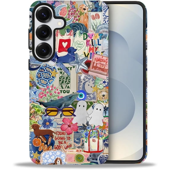 Compatible with Samsung Galaxy S25,Frosted Dual-Layer Protection with ...
