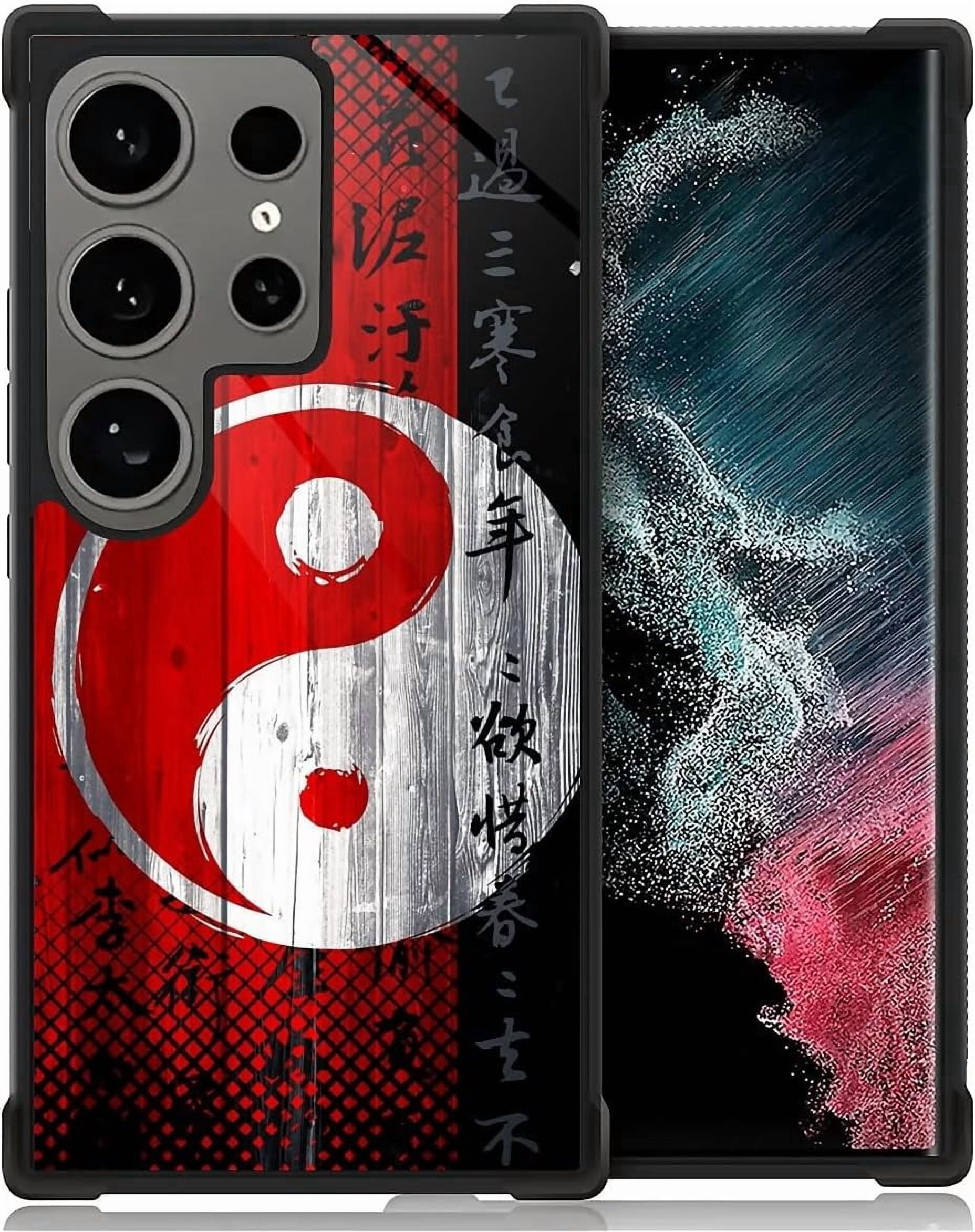Compatible with Samsung Galaxy S25 Ultra Case,Yin Yang Red Pattern S25 ...