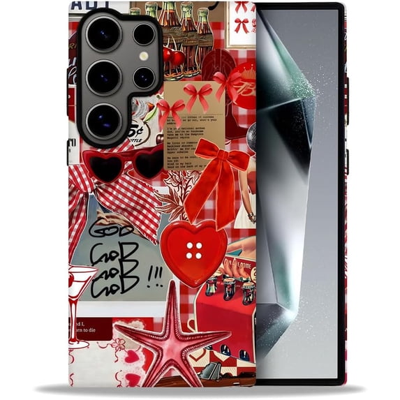 Compatible with Samsung Galaxy S25 Ultra,Frosted Dual-Layer Protection ...