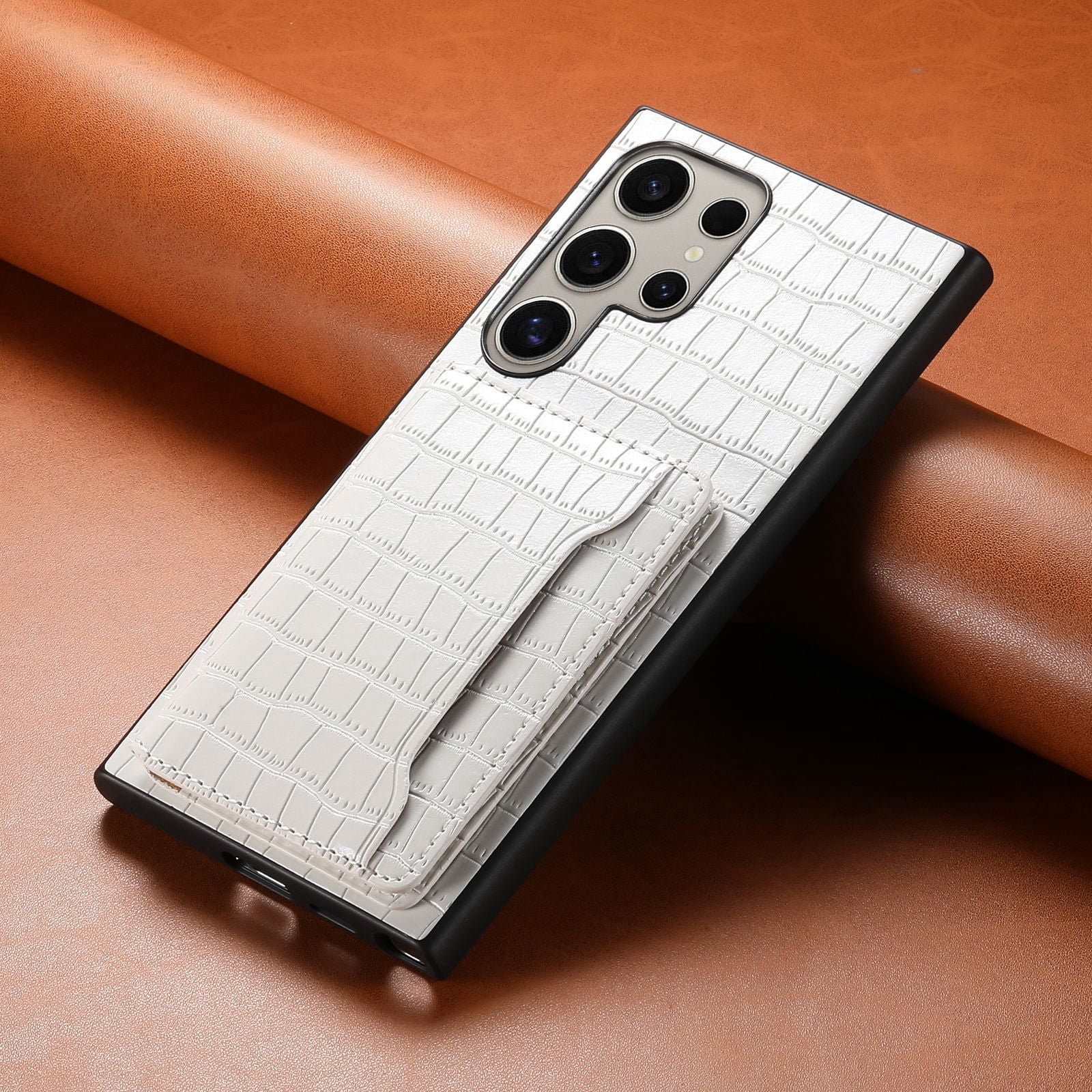 Compatible with Samsung S25 Ultra back cover with crocodile pattern ...