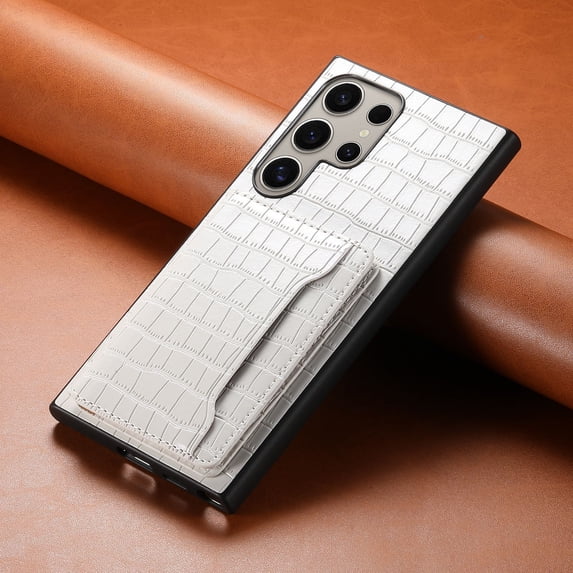 Compatible with Samsung S25 Ultra back cover with crocodile pattern ...