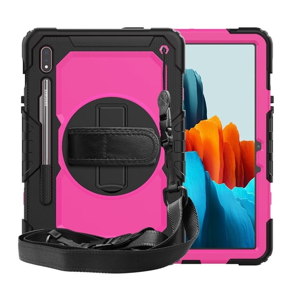 Compatible with Samsung Tab S9 X710/X716B: Color-Contrasting Silicone ...