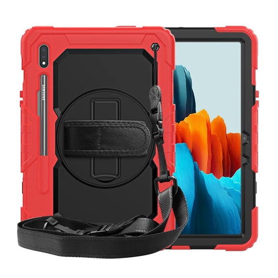 Compatible with Samsung Tab S9 X710/X716B: Color-Contrasting Silicone ...