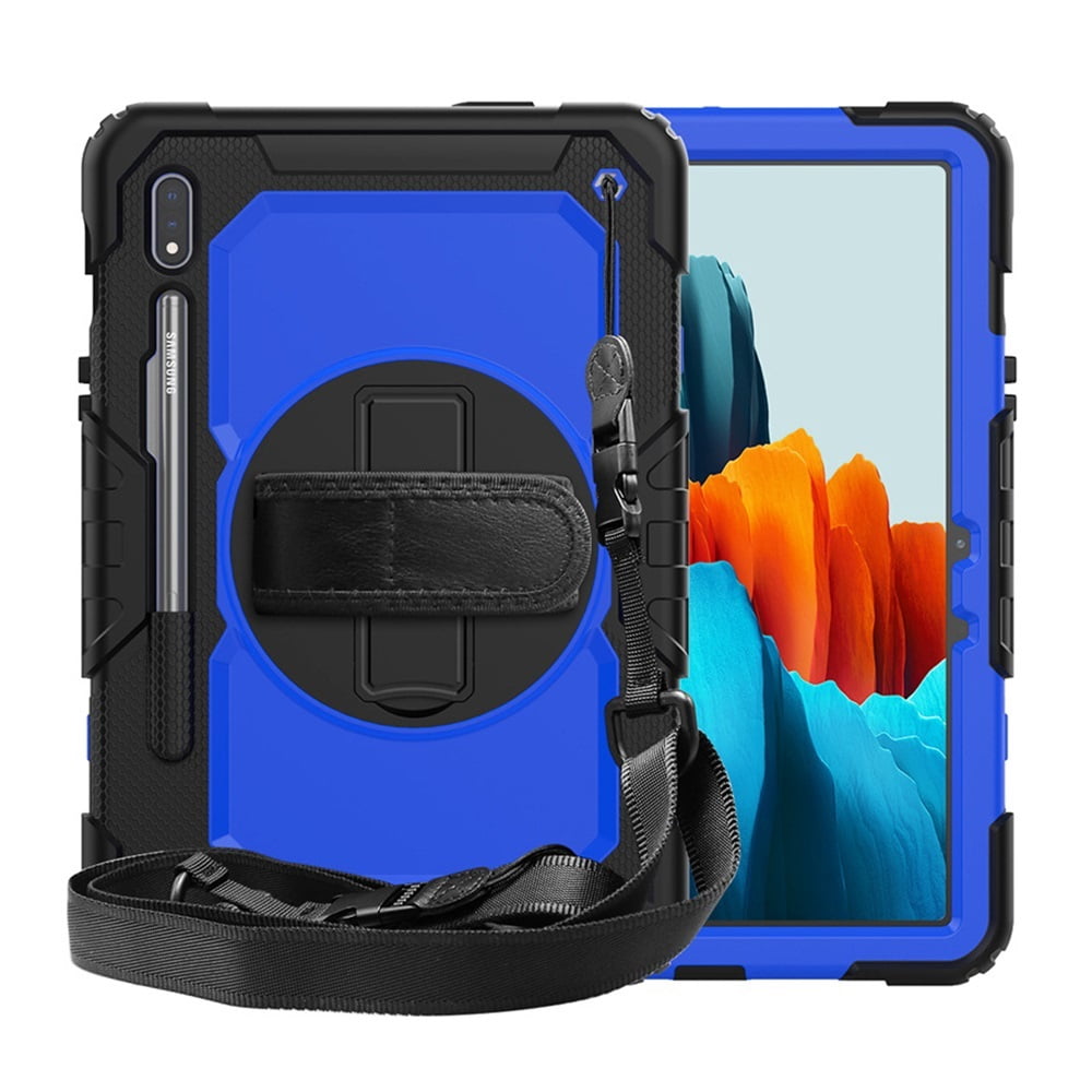 Compatible with Samsung Tab S9 X710/X716B: Color-Contrasting Silicone ...