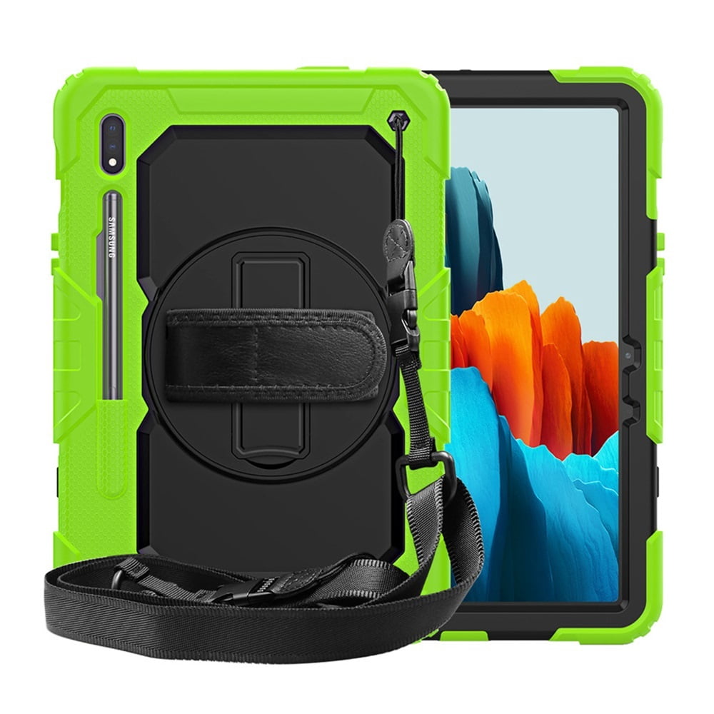 Compatible with Samsung Tab S9 X710/X716B: Color-Contrasting Silicone ...