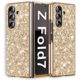 Compatible with Samsung ZFold7 glitter sequin phone case, electroplated ...