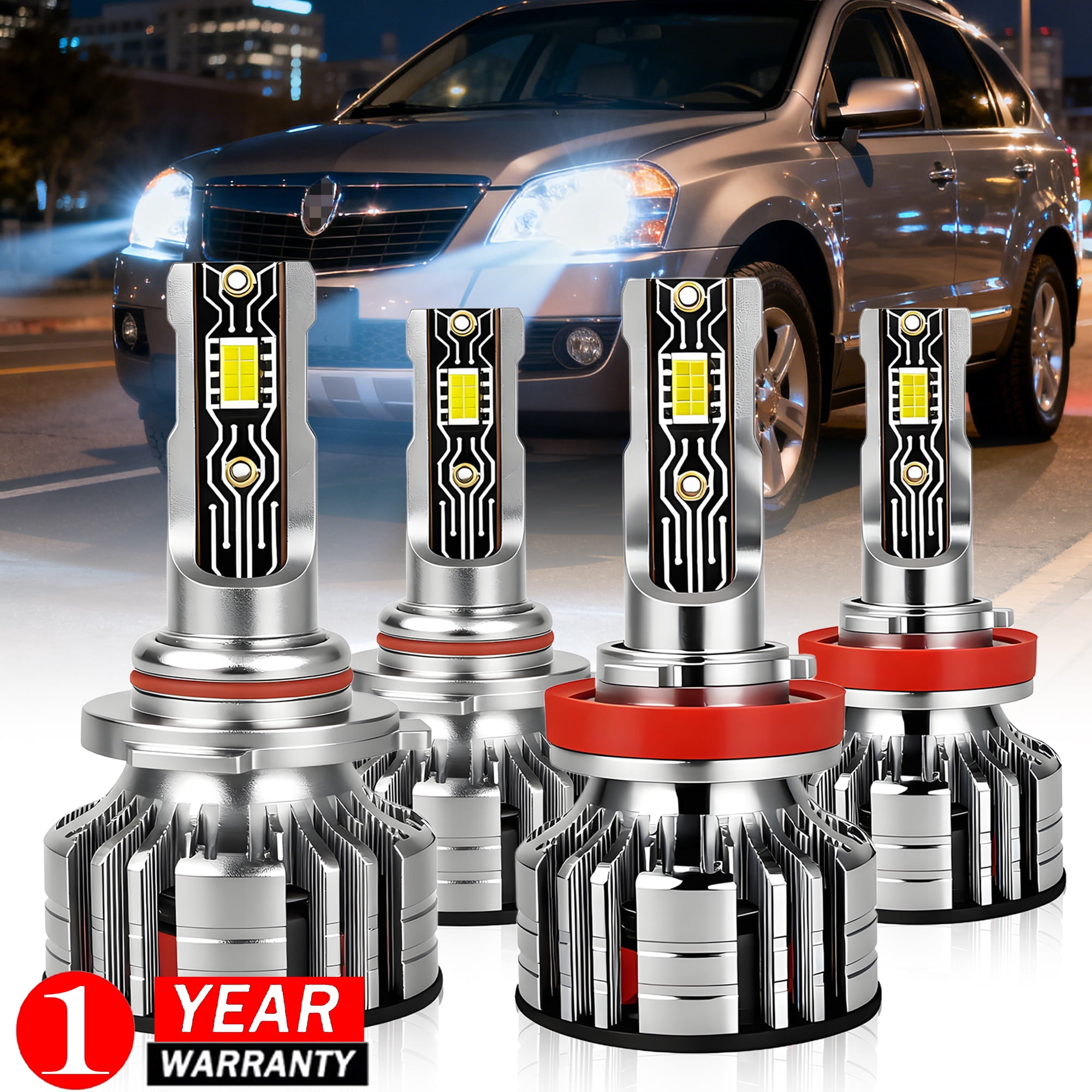 Compatible with Saturn Vue 2008-2010 LED Headlight Replacement Bulbs ...