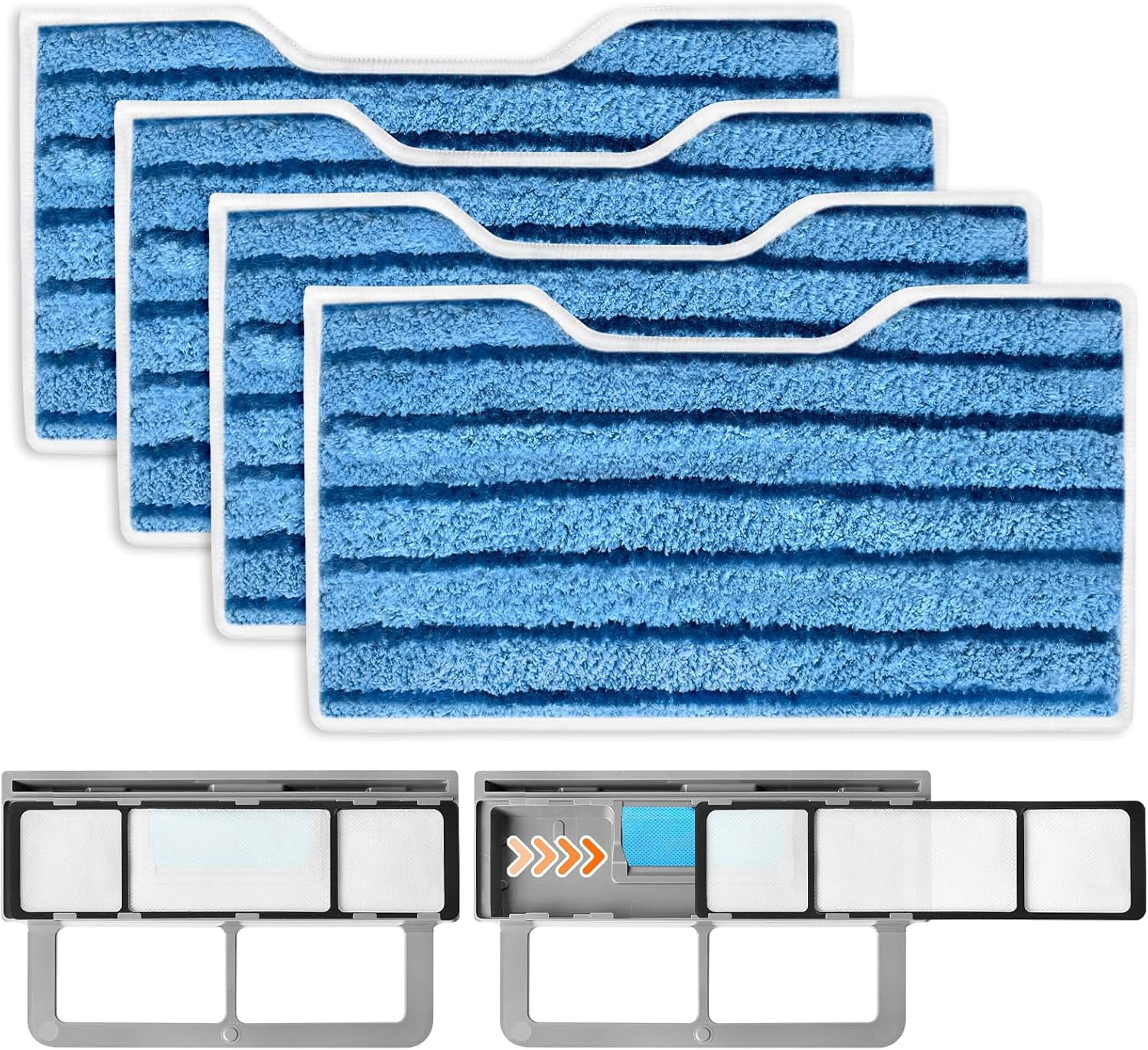 Compatible with Shark Vacmop Replacement Pads 1+2+3 Pack for VM252 ...