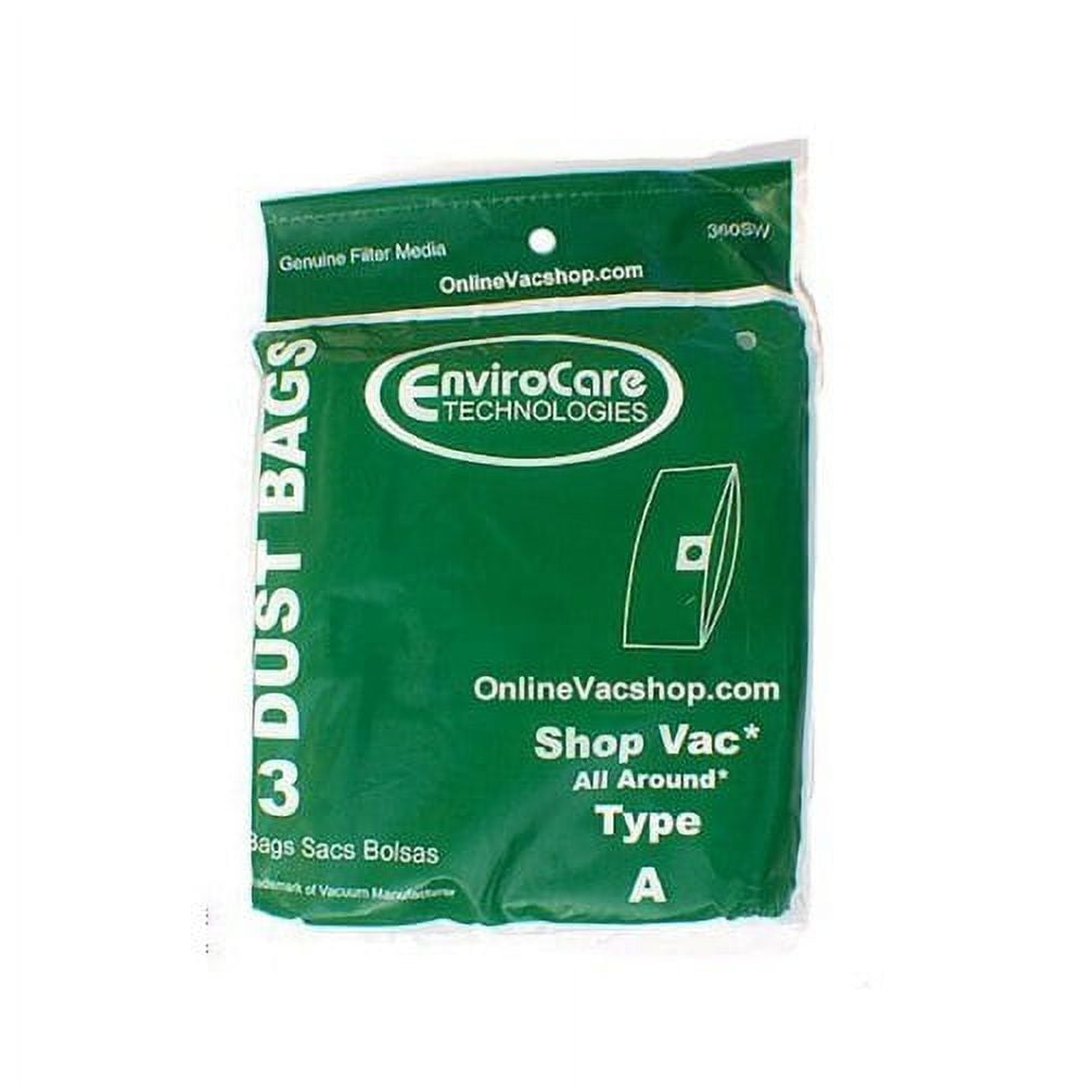 Compatible with Shop Vac All Around 1.5 Gallon Type A Paper Bags 3 Pk ...