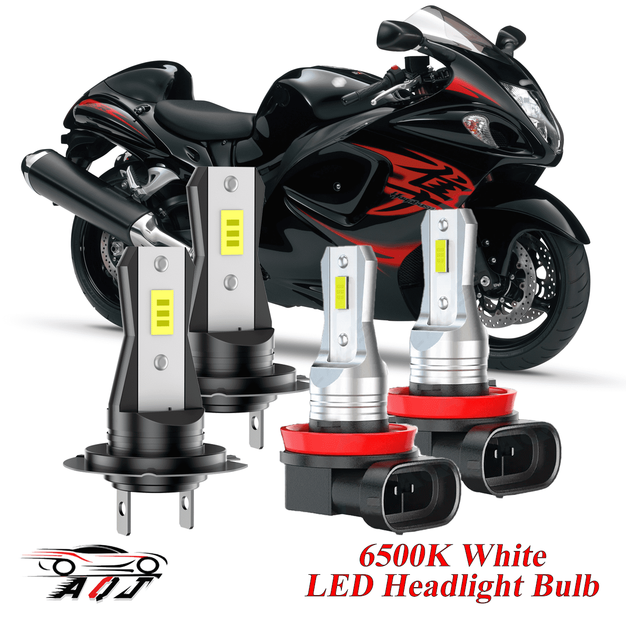Compatible with Suzuki Hayabusa GSX1300R 2008-2017 LED Headlight KIT ...