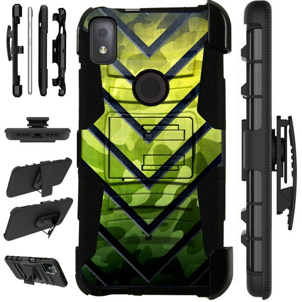 Compatible with T-Mobile REVVL 4 Hybrid LuxGuard Holster Phone Case ...