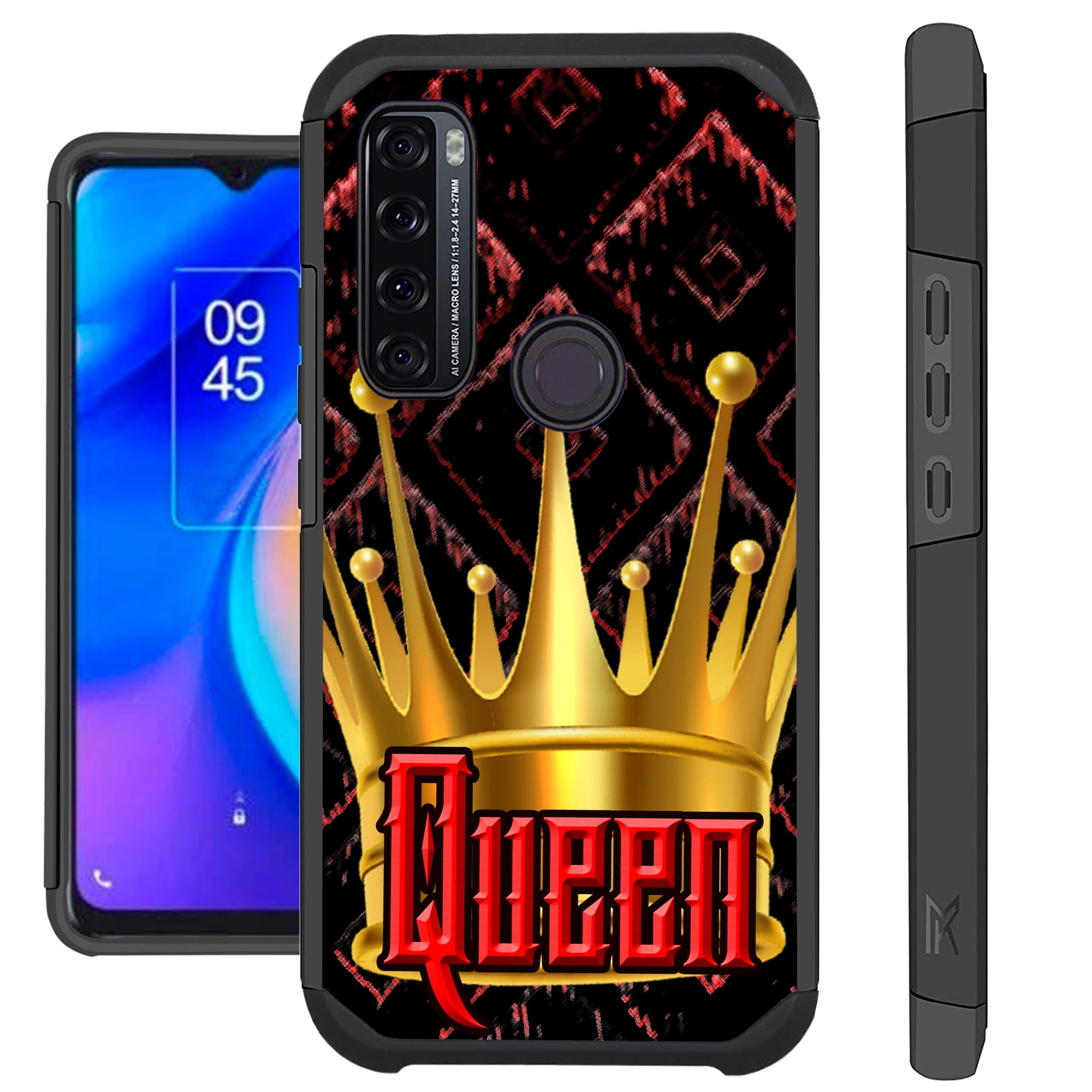 Compatible with TCL 20XE Hybrid Fusion Guard Phone Case Cover (Dark ...