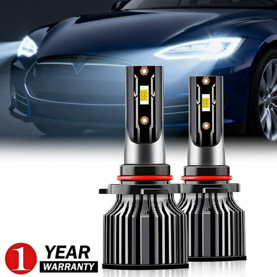 Compatible with Tesla S 2012-2018 LED Headlight Bulbs High&Low Beam ...