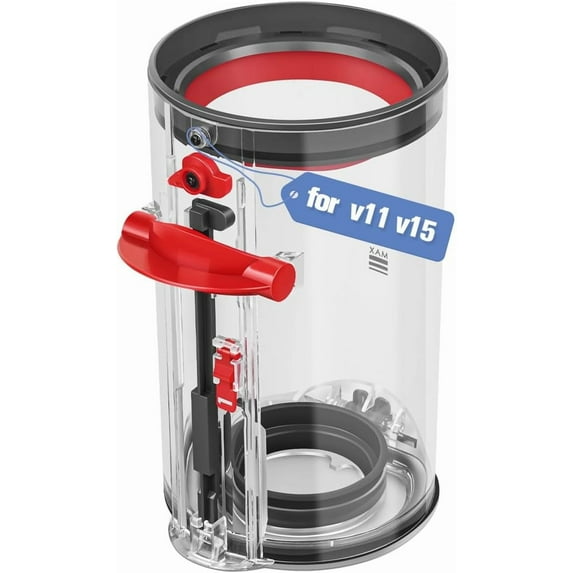 Compatible with V11/V15 Vacuum Dust Bin Replacement, Clear Canister ...
