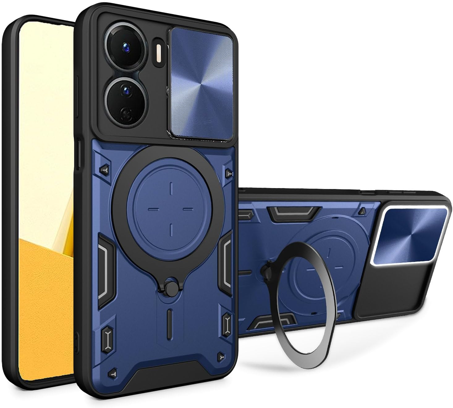 Compatible with Vivo Y16 4G Case,with Slide Camera Lens Cover ...