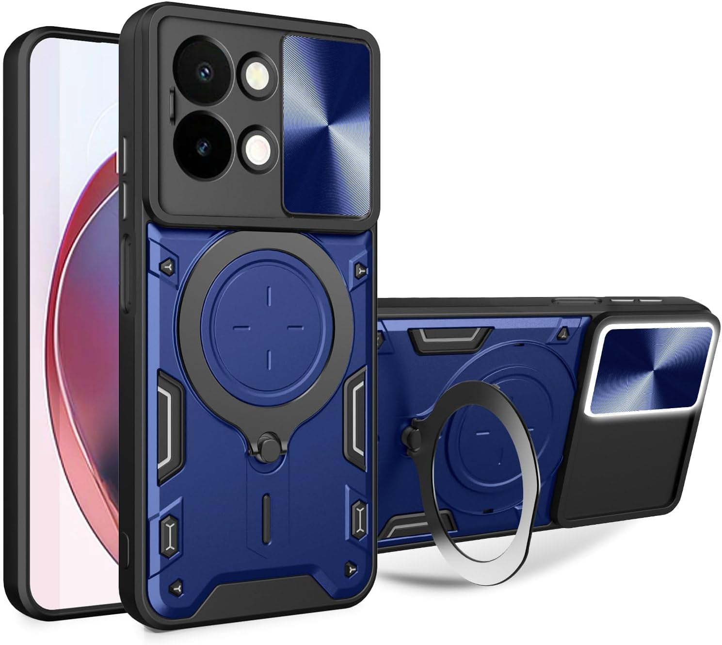 Compatible with Vivo Y28 4G Case,with Slide Camera Lens Cover ...