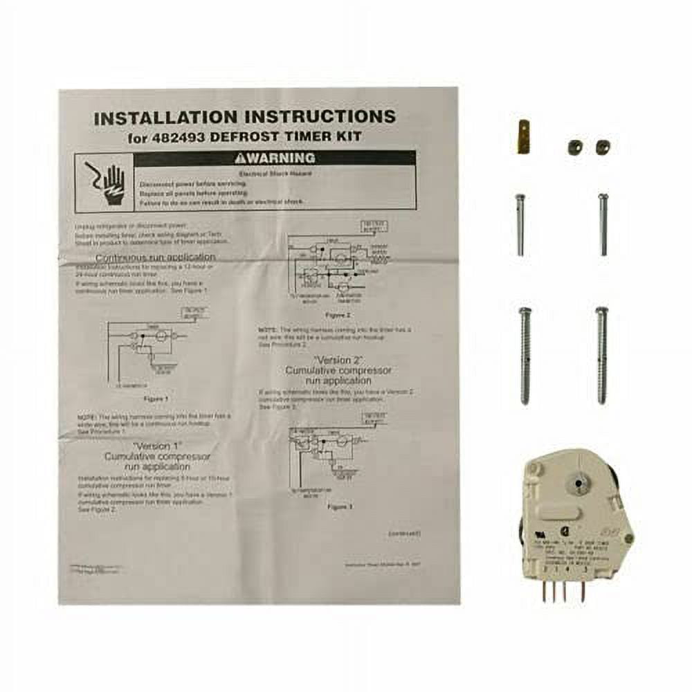 Compatible with Whirlpool W10822278 Refrigerator Timer-Def - Walmart.com