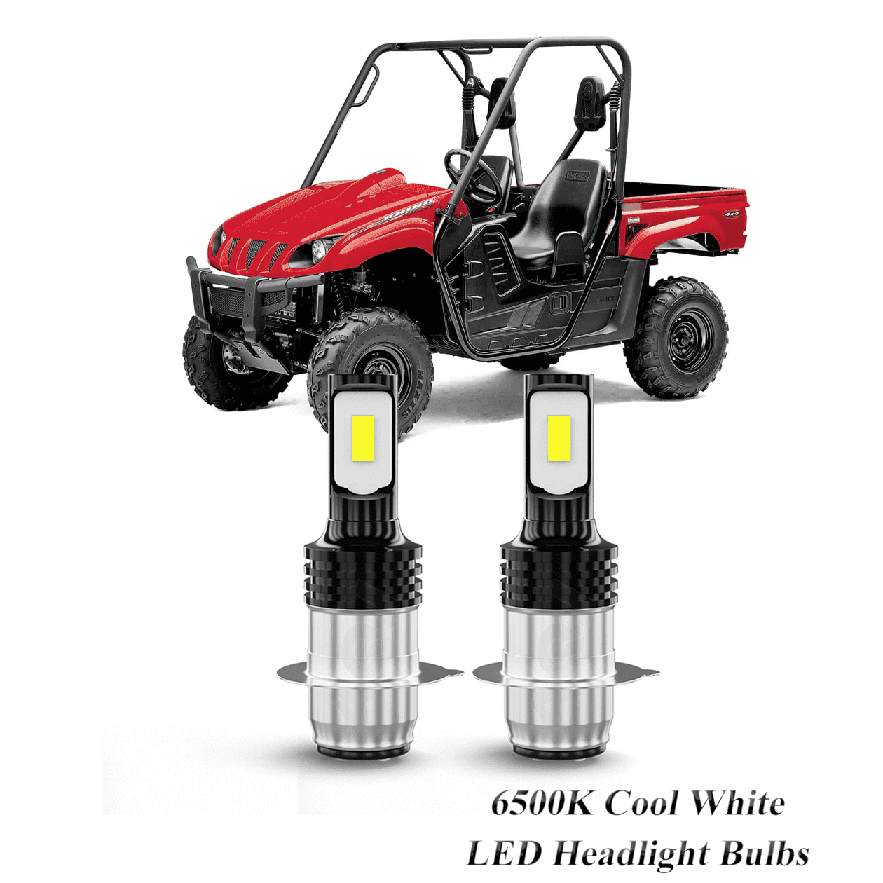 Compatible with Yamaha Rhino 700 2008-2013 , 2-Pack H6 H6M Led ...