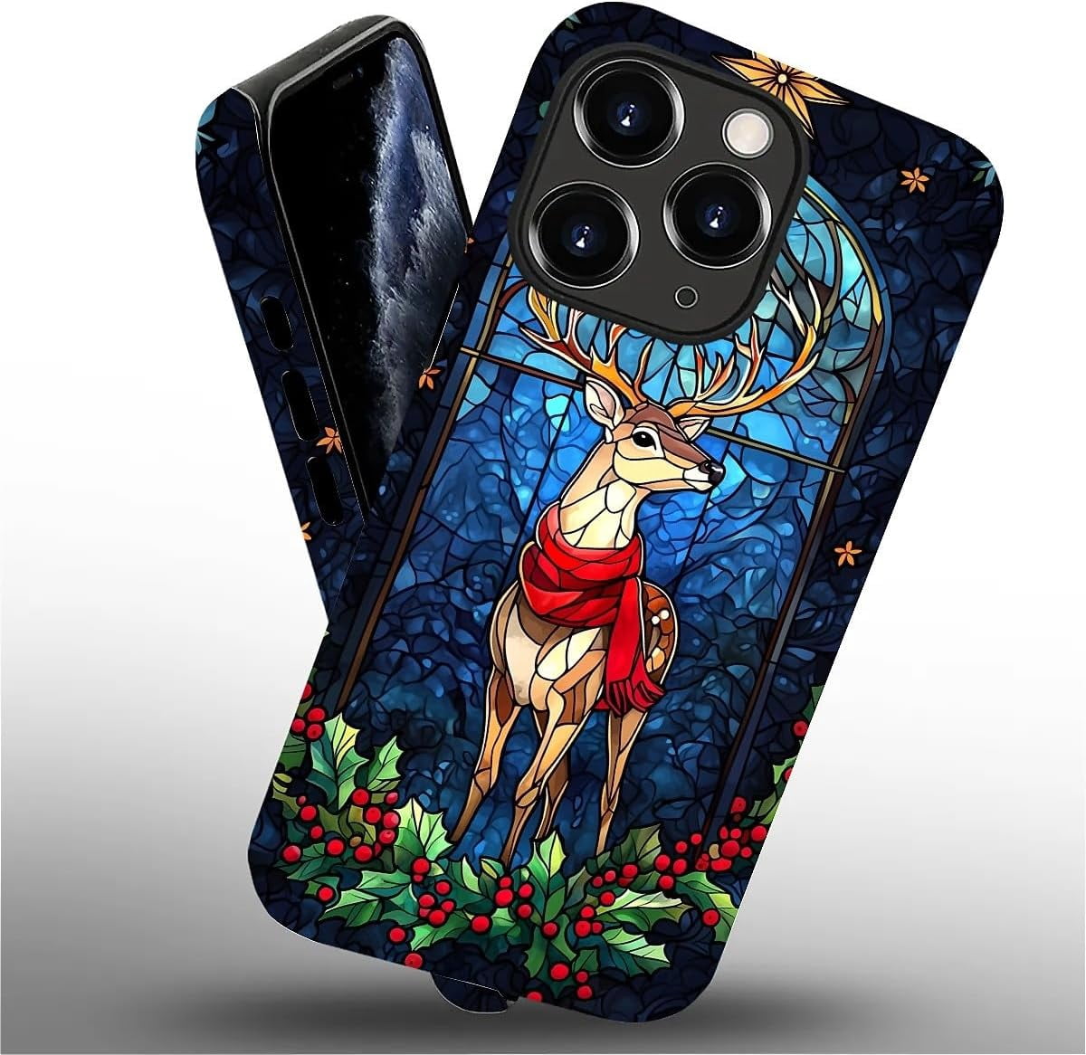 Compatible with iPhone 11 Pro Case,Christmas Reindeer Star Pattern 2 in ...