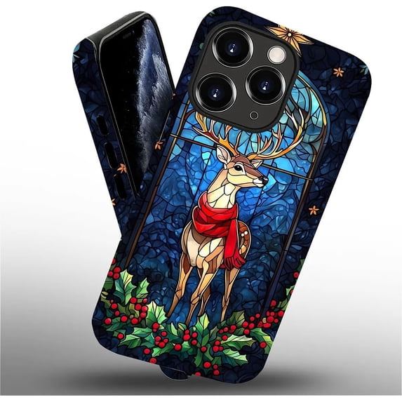 Compatible with iPhone 11 Pro Case,Christmas Reindeer Star Pattern 2 in ...