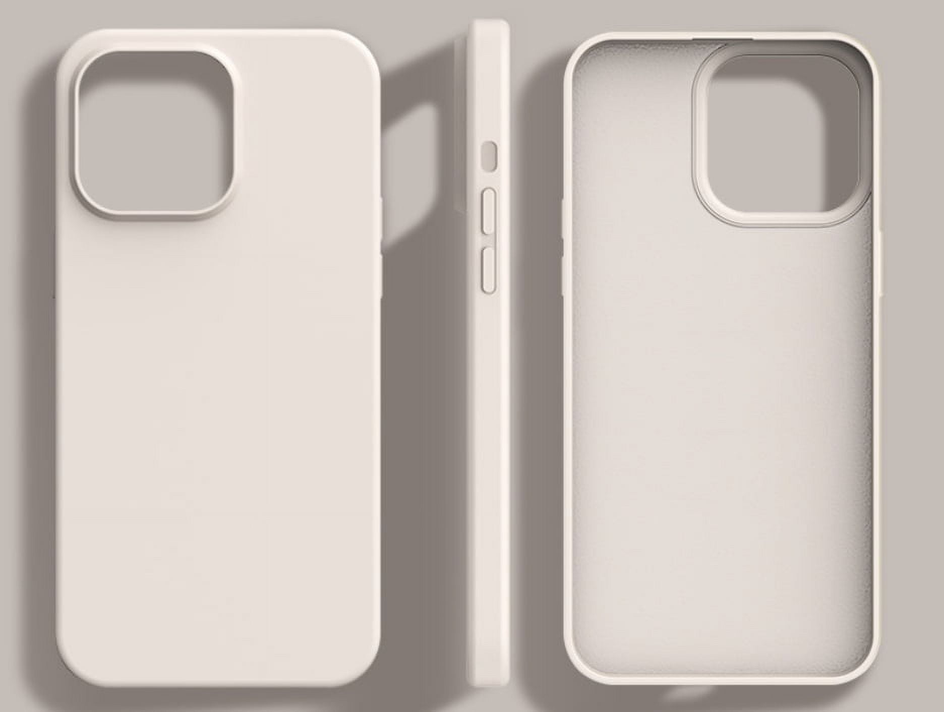 Compatible with iPhone 12/13/14/15 Case, Slim Liquid Silicone 3 Layers Full Covered Soft Gel ...