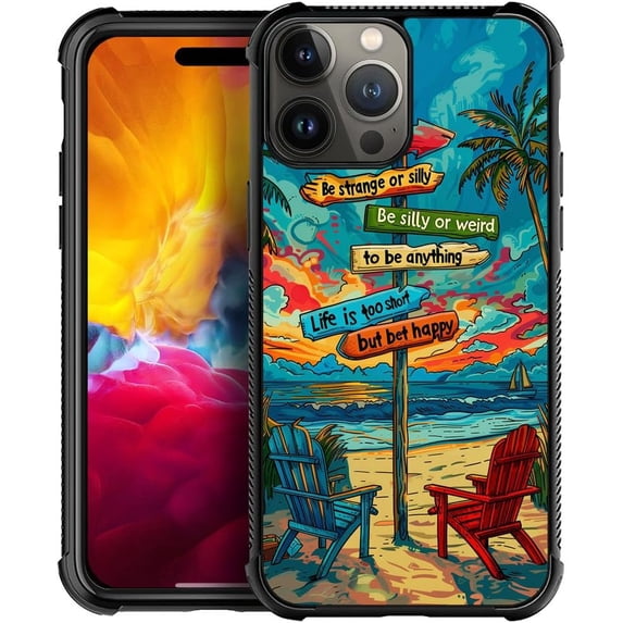 Compatible with iPhone 12 Case, Beach Loungers Free for Men Woman, Anti ...