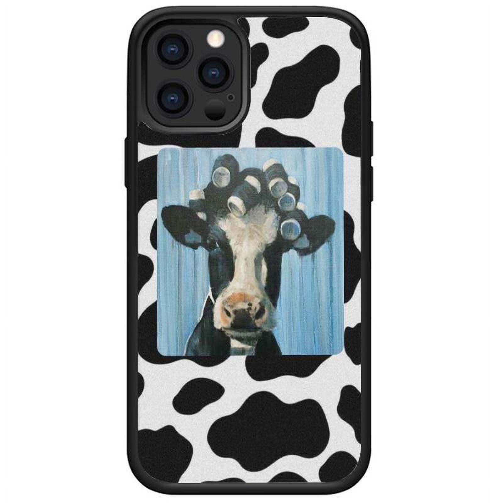 Compatible with iPhone 13 Mini case Cartoon Cute Cow pattern phone case ...