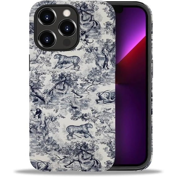 Compatible with iPhone 13 Pro Case, Animal Nature Pattern 2 in 1 Heavy ...