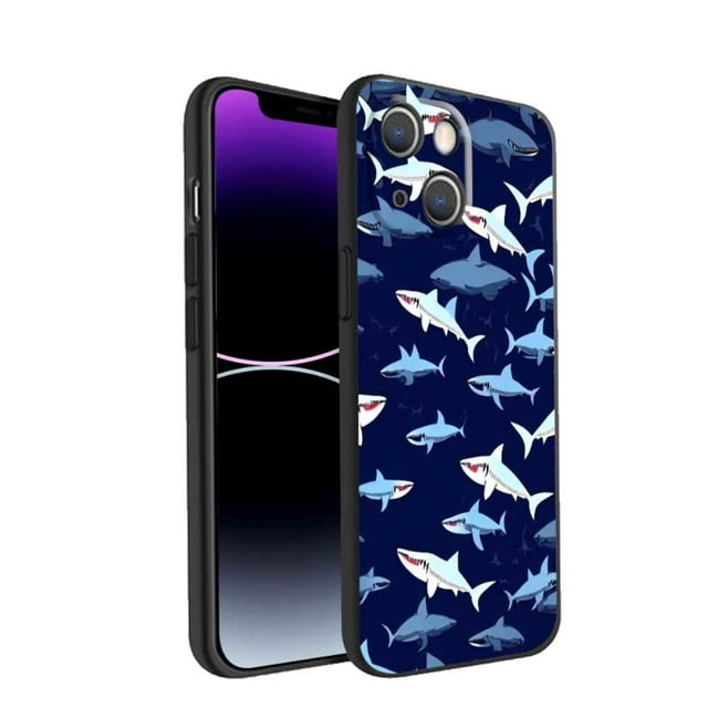 Compatible with iPhone 14 Phone Case, Shark-632 Case Silicone ...