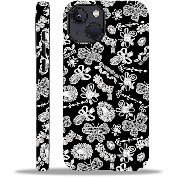 Compatible with iPhone 14 Plus Case, Diamond Bow Perfume 14 Plus 2 in 1 ...