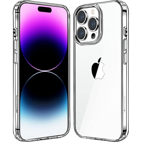 Compatible with iPhone 14 Pro Case Clear, Non-Yellowing Shockproof ...