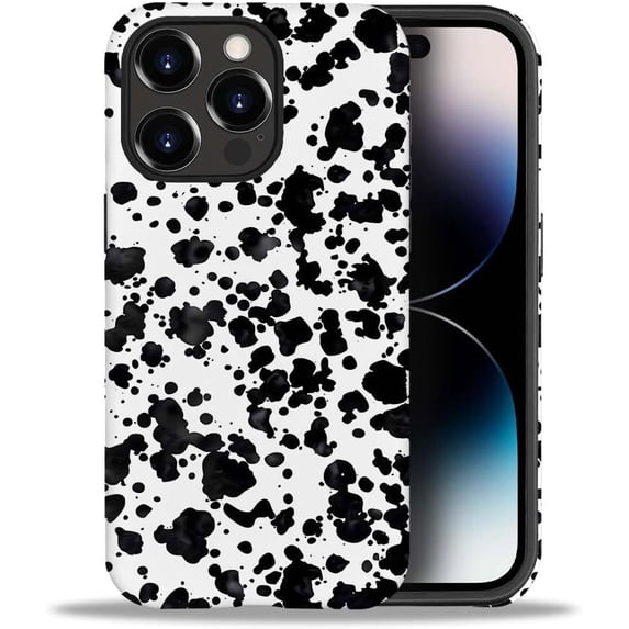 Compatible with iPhone 14 Pro Max Case, Ink Stain Heavy Duty Shockproof ...