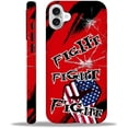 Compatible with iPhone 16 Case,American Fight Pattern 2 in 1 Double ...