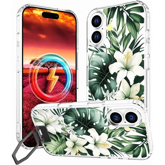 Compatible with iPhone 16 Plus Case Magsafe Clear,Magnetic Transparent ...