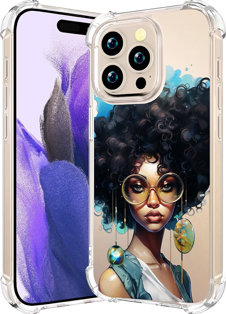 Compatible with iPhone 16 Pro Case Clear Cute for Women - Rugged Phone ...
