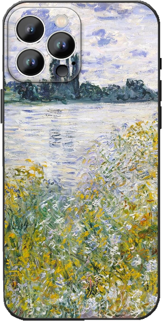 Compatible with iPhone 16 Pro Max Case,Monet Yellow Flowers on The ...