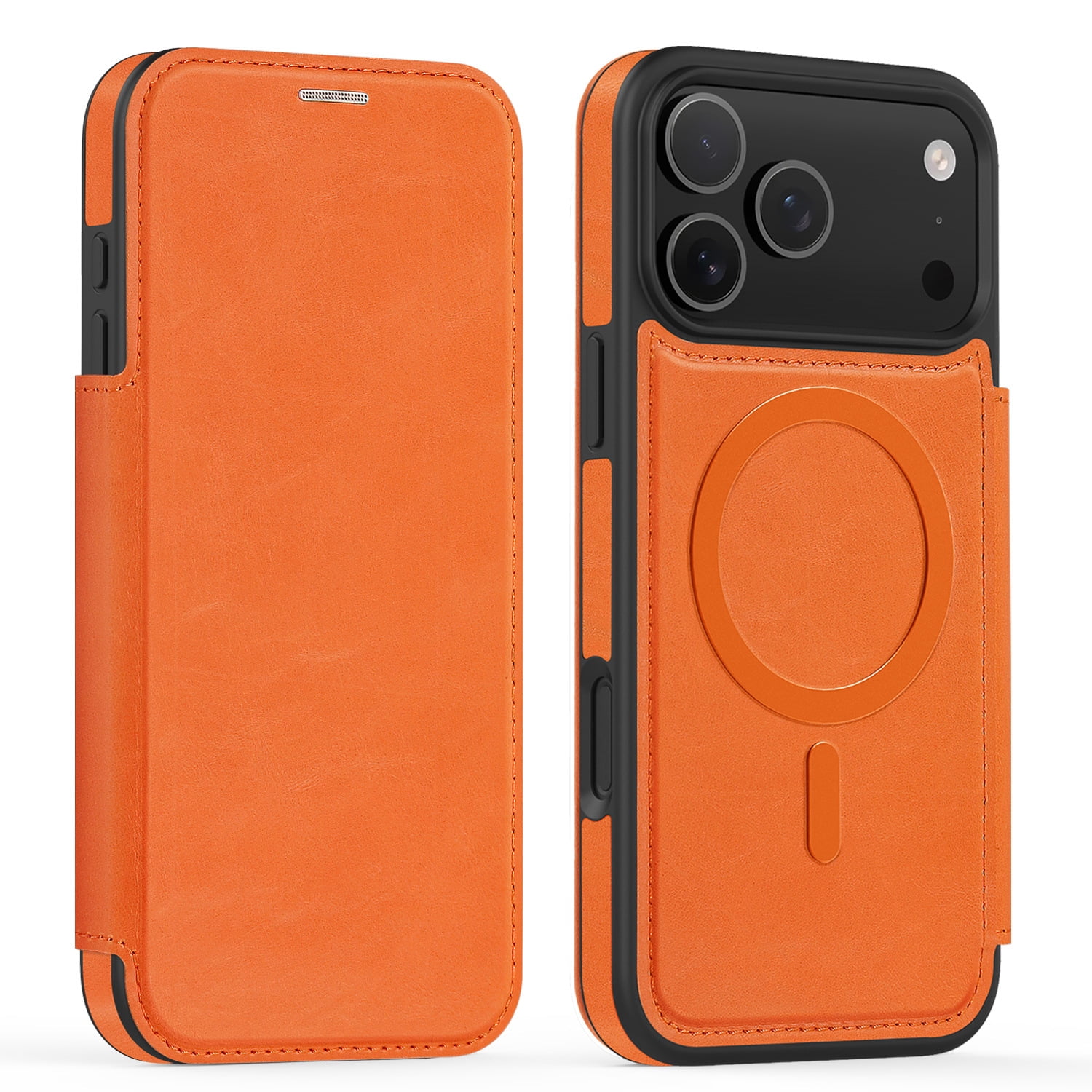 Compatible with iPhone 17 magnetic flip case, iPhone 16 Pro Max, iPhone ...