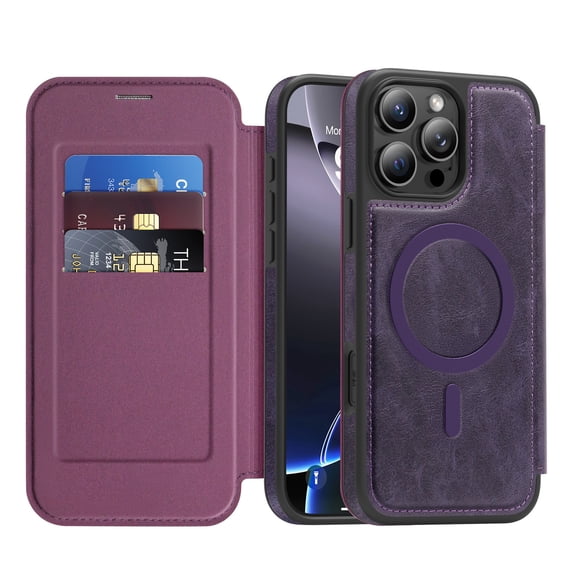 Compatible with iPhone 17 magnetic flip case, iPhone 16 Pro Max, iPhone ...