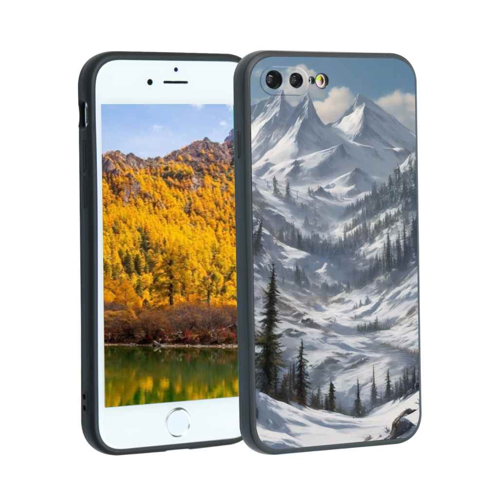 Compatible with iPhone 8 Plus Phone Case, Snow-capped-wilderness-3 Case ...
