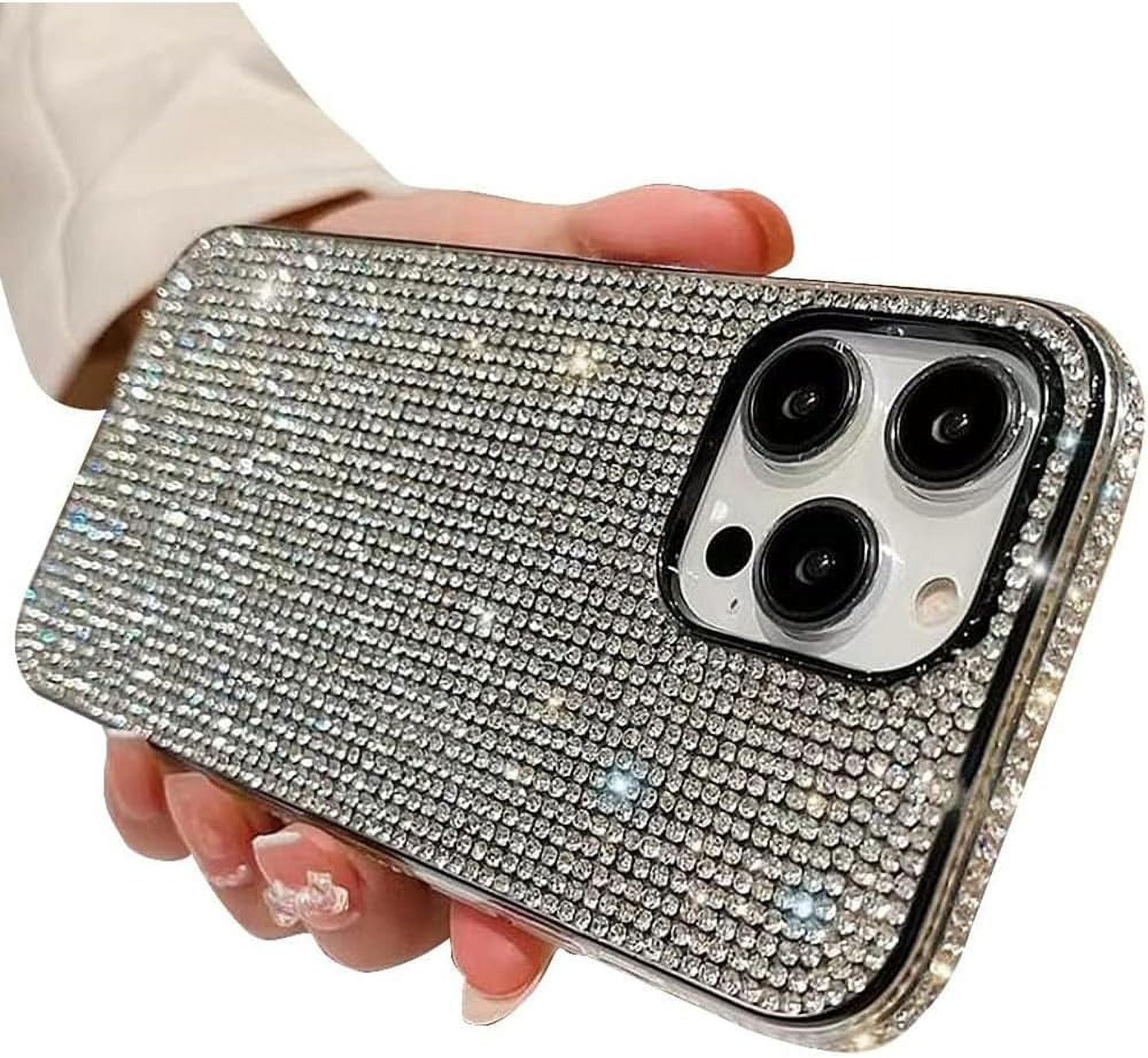 Compatible with iPhone Case,Crystal Glitter Diamond Protection Bling ...