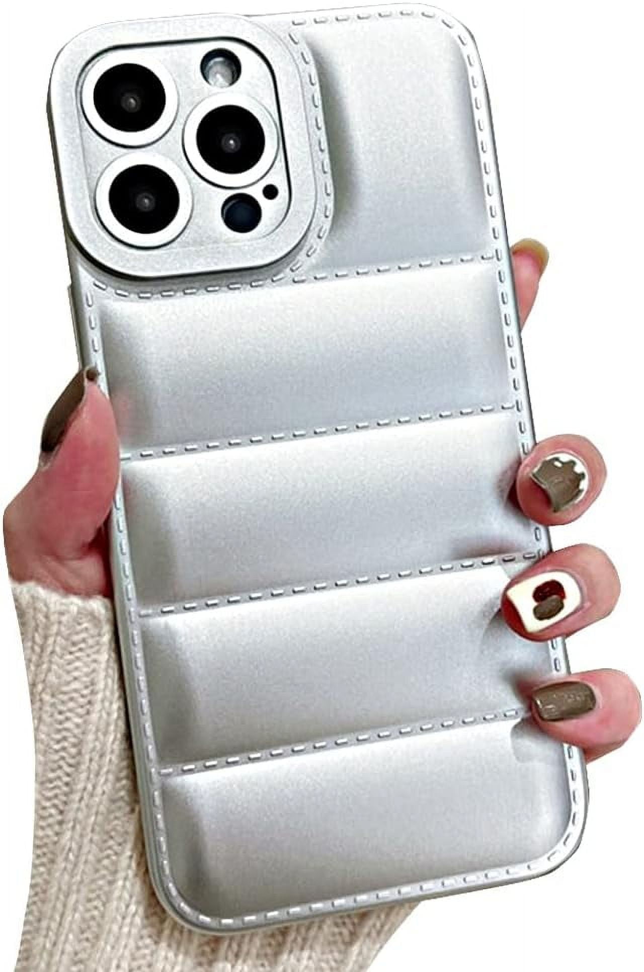 Compatible with iPhone Case,Cute Puffer Down Jacket Camera Lens ...