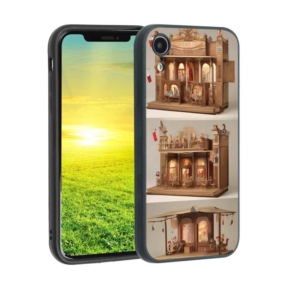 Compatible with iPhone XR Phone Case, Nostalgic-puppet-theater-designs ...