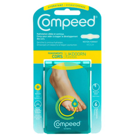 Compeed Active Plaster Callus Medium Size 6 Plasters - Walmart.com