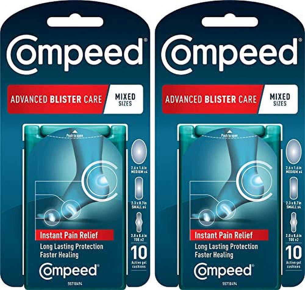 Compeed Advanced Blister Care 10 Count Mixed Sizes Pads (2 Packs ...