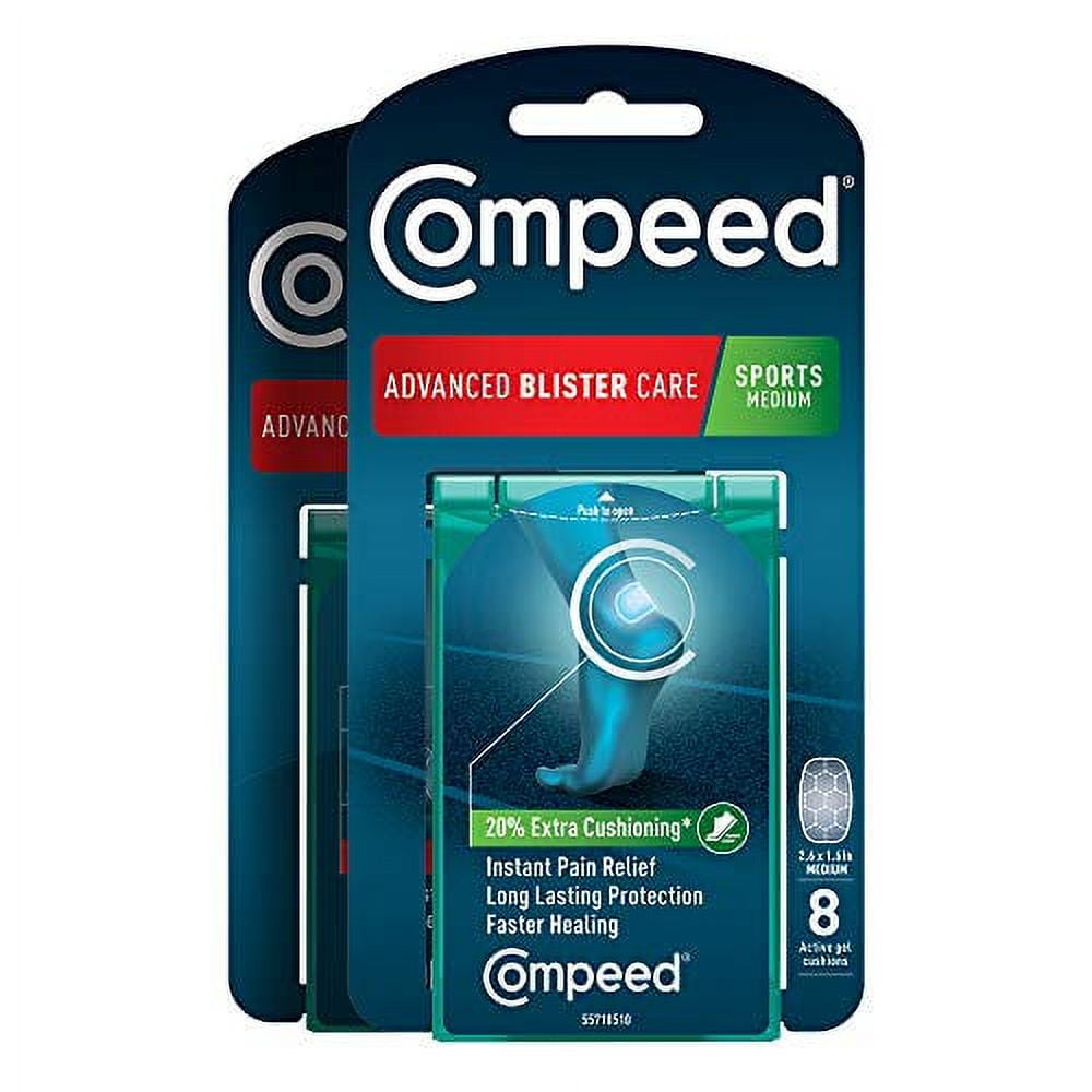 Compeed Advanced Blister Care, 8 Count Sports Medium Hydrocolloid ...