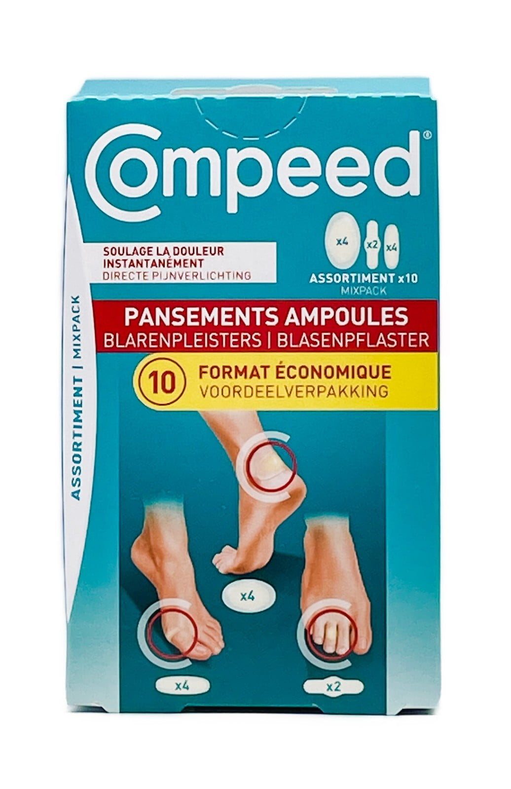 Compeed Blister Strips Medium Size 3 Sizes 10 Strips - Walmart.com